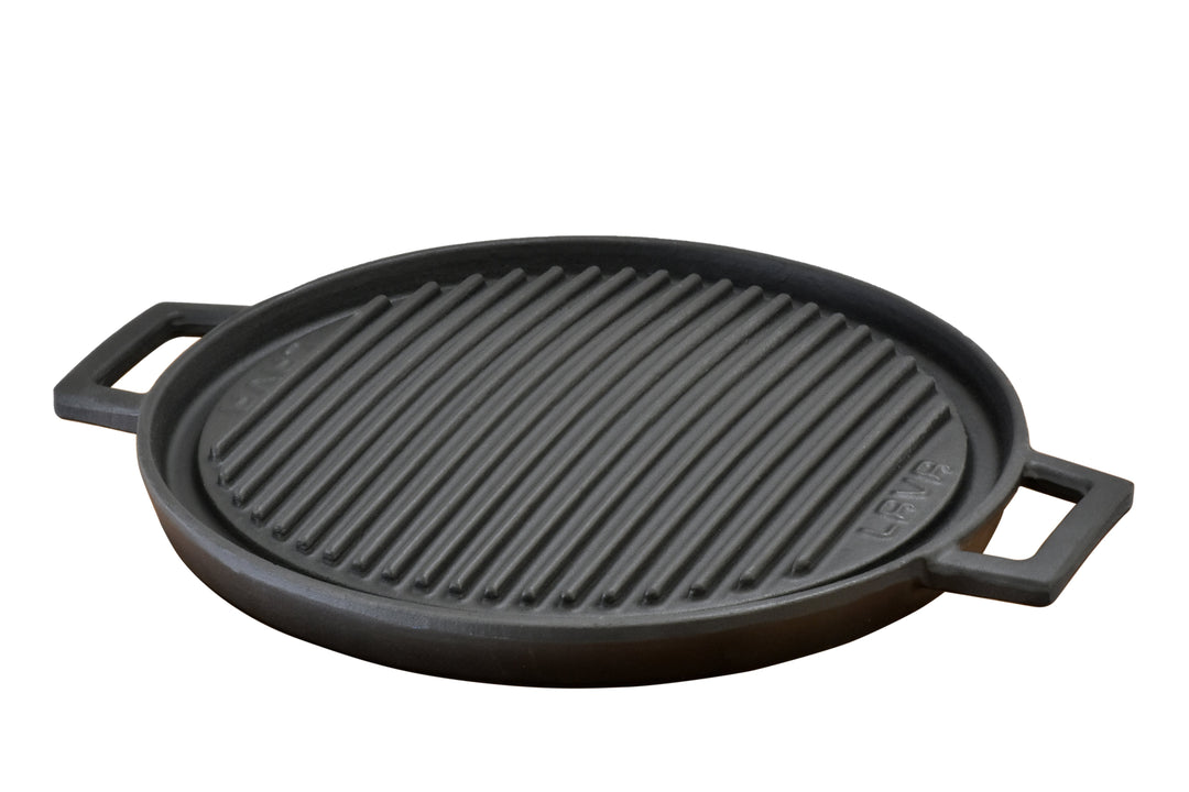 Cast Iron Round Griddle Round Griddle Plate Cast Iron Pan Griddle 43cm ...
